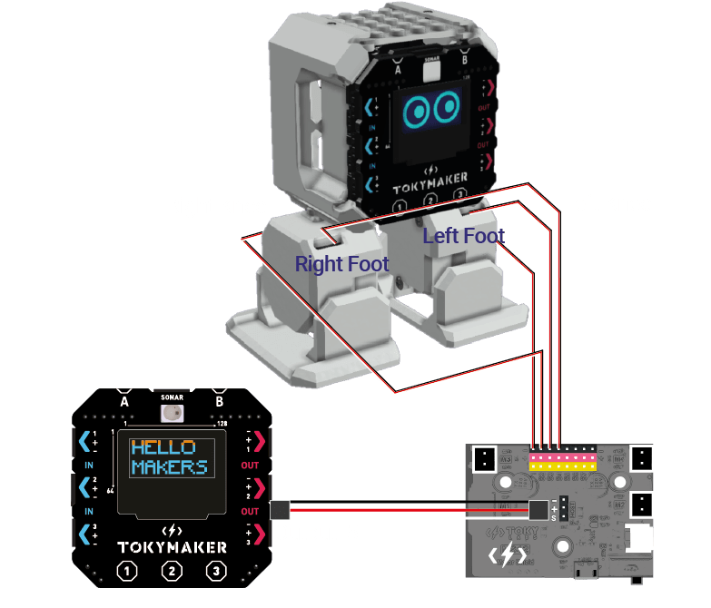 How to connect the motorshield to my ottoky robot?