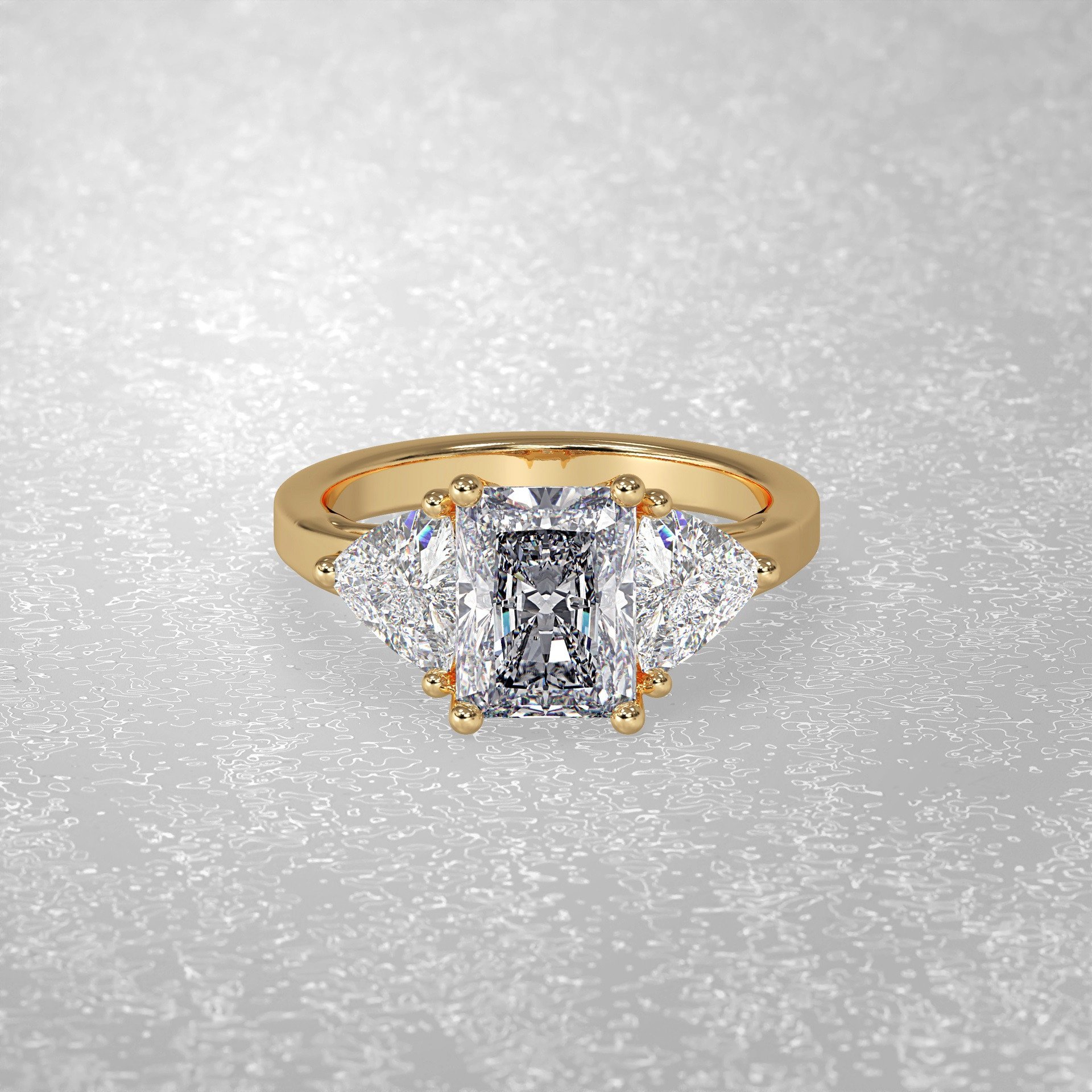 Aurora Solitaire Diamond Ring