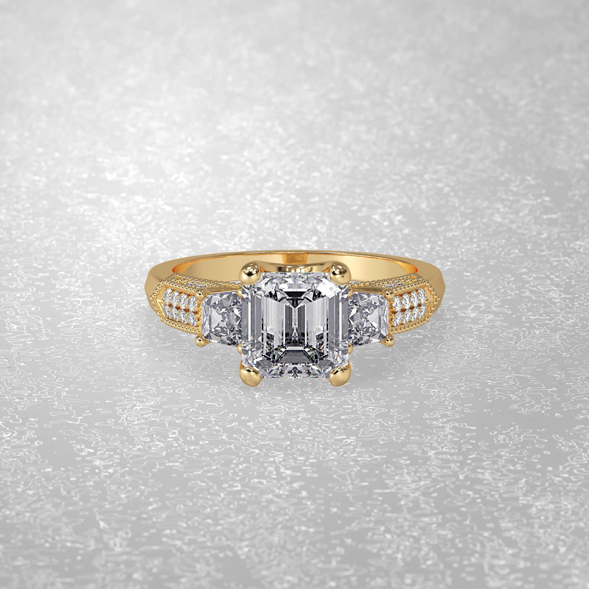 Aurora Solitaire Diamond Ring