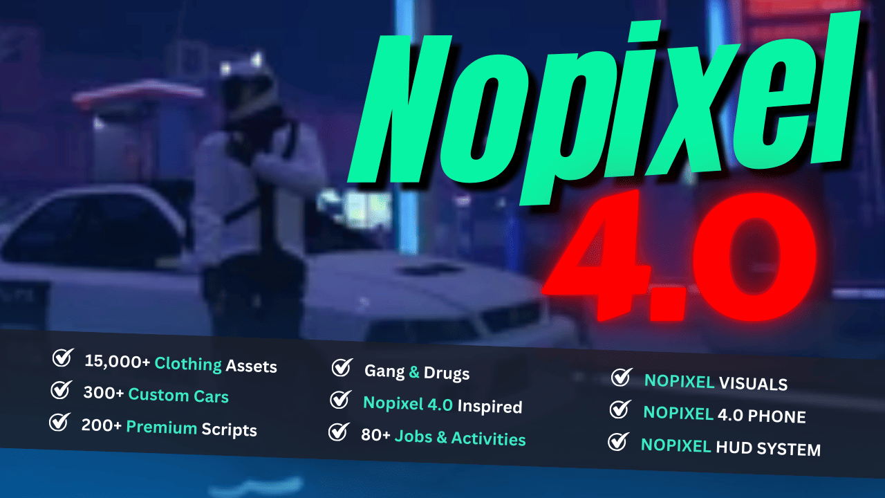 nopixel 4.0 QB core full server + database SQL